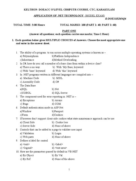 K Doe11b2m4q6 Pdf C Sharp Programming Language Class Computer Programming