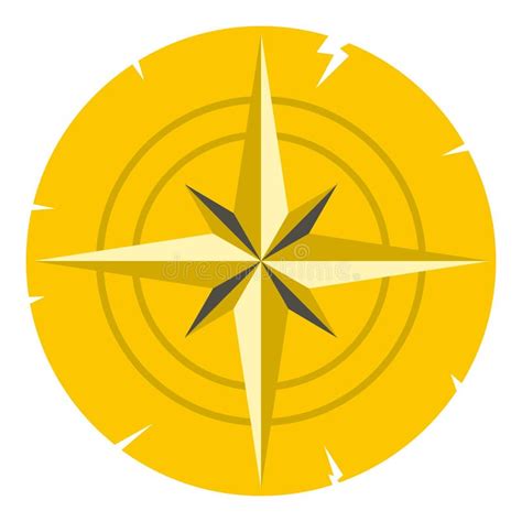 Ancient Compass Icon Simple Style Stock Vector Illustration Of