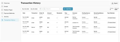 Transaction History Ethnio Help Center