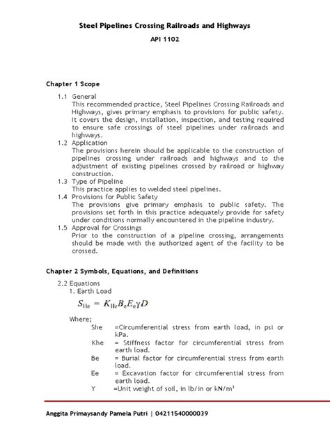Anggita Api 1102 01 Pdf Pipe Fluid Conveyance Pipeline Transport