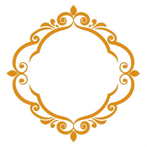 Ornate Black And White Circular Frame Premium Ai Generated Vector