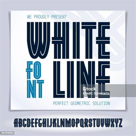 집합이 벡터 영어 알파벳 대문자 화이트 라인으로 최고의 기업 엠 블 렘 디자인에 사용 하기 위해 만든 알파벳 F에 대한 스톡 벡터 아트 및 기타 이미지 Istock