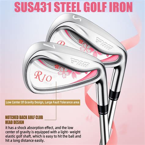 Pgm Rio Iii Series Cavity Back Women Golf 7 Iron Club With Wide Hitting