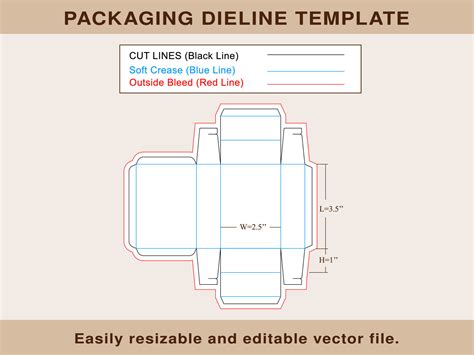 Shipping Box Ectangle Box Rectangular Box Dieline Template 34942295 Vector Art At Vecteezy
