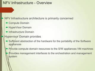Network Function Virtualization Infrastructure Overview PPTX