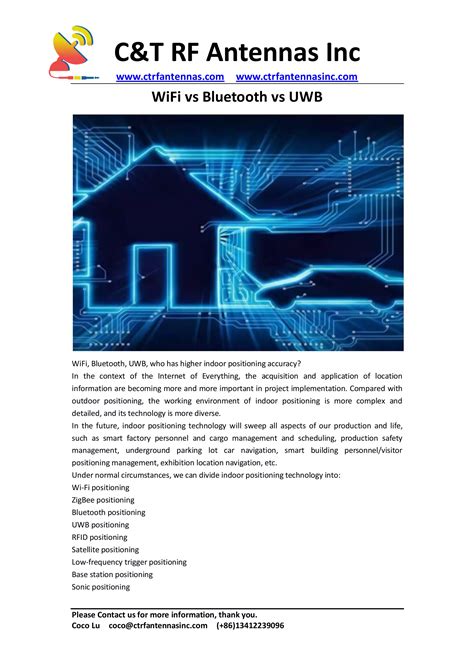Wifi Vs Bluetooth Vs UWB PDF Computer Networking Computing