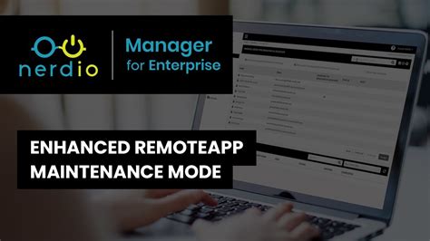 Enhanced Remoteapp Maintenance Mode In Nerdio Manager For Enterprise Avd Demo Of The Day Youtube