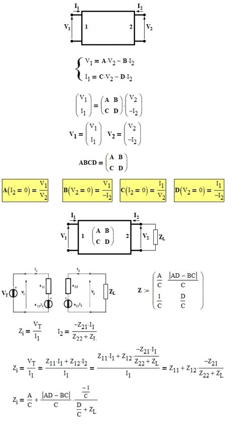 Two Port Network Analysis Electrical Engineering Stack Exchange