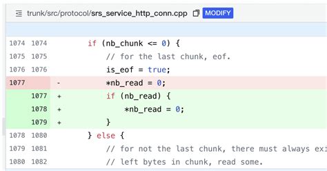 Chunked Request Causes Coredump Issue Ossrs Srs GitHub