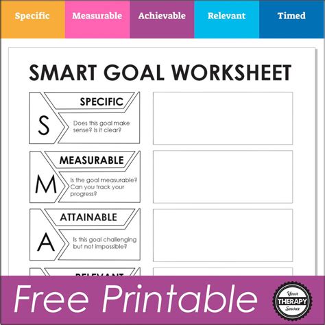 Smart Goals Examples For Students Your Therapy Source