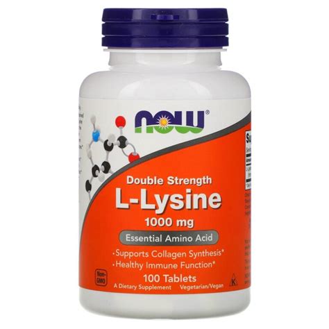 Now Foods L Lüsiin 1000mg 100tabs Infoviking