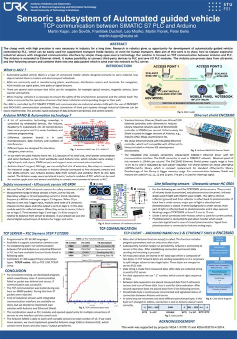 Pdf Sensoric Subsystem Of Automated Guided Vehicle Tcp Communication