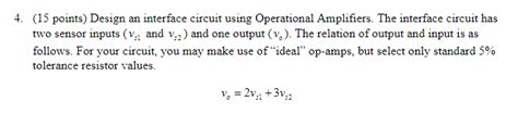 Solved Points Design An Interface Circuit Using Chegg