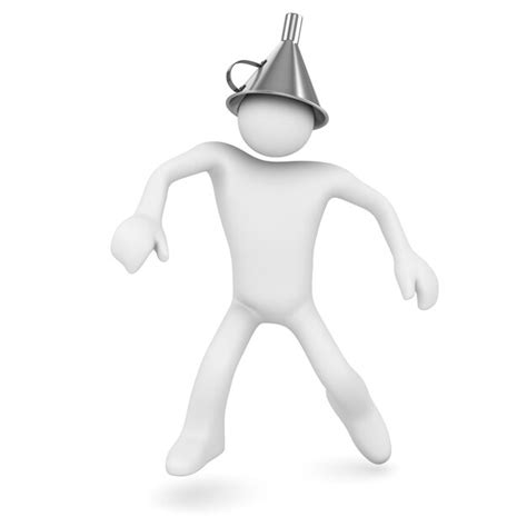 Premium Photo White Man With Chrome Funnel This Is A 3d Rendered Computer Generated Image
