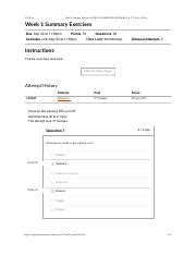 Week Summary Exercises INTRO TO COMPUTER NETWORKS CS X F Pdf Week