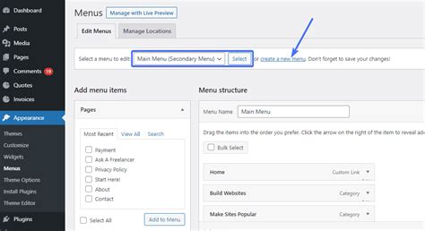 Custom Wordpress Navigation Menus How To Create And Manage