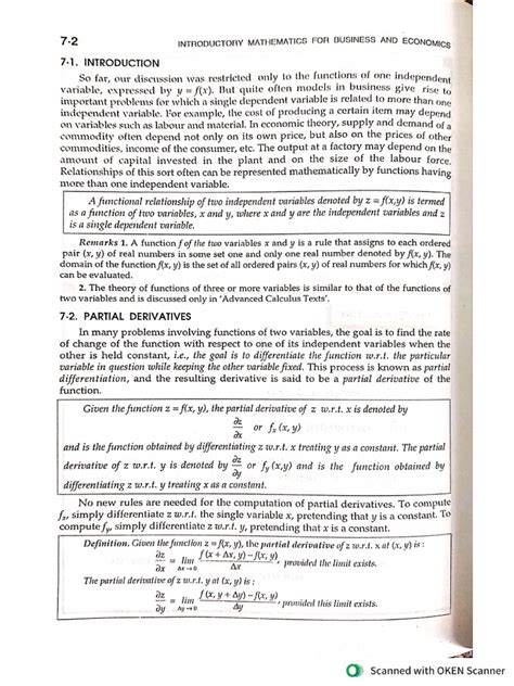 Partial Differentiation I Pdf