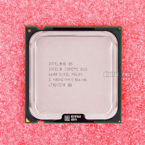 Original Intel Core 2 Duo E6600 Socket Lga 775 Cpu