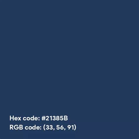 Navy Peony Color Hex Code Is 21385b