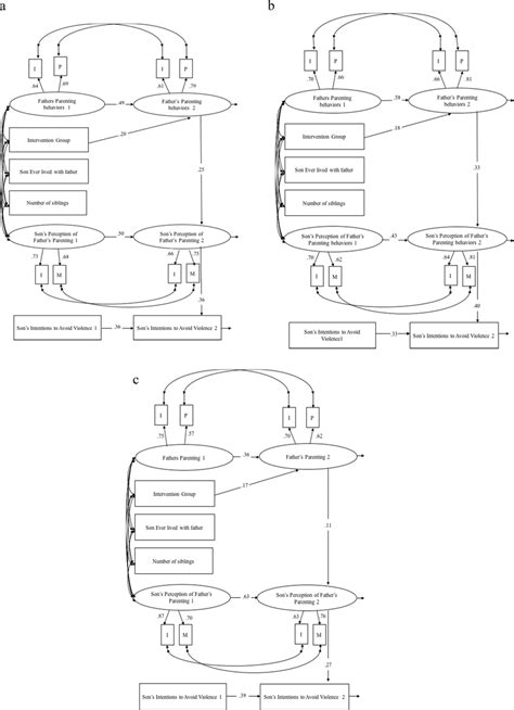 Standardized Regression Coefficients For The Effect Of Intervention On