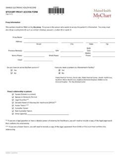 Mychart Proxy Access Form 141554 Mychart Proxy Access Form 141554