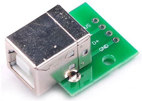 Adaptador Usb Tipo B Hembra A Dip 2 54mm Conector Usb 05