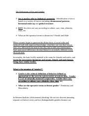 Definitions Of Sex And Gender The Definitions Of Sex And Gender Sex Is Used To Refer To