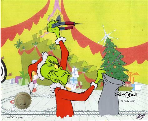 Original Production Cel Of The Grinch From How The Grinch Stole