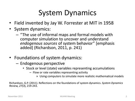 an introduction to system dynamics ppt