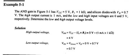 Solved 5 3 Determine The Low And High Output Voltage Levels