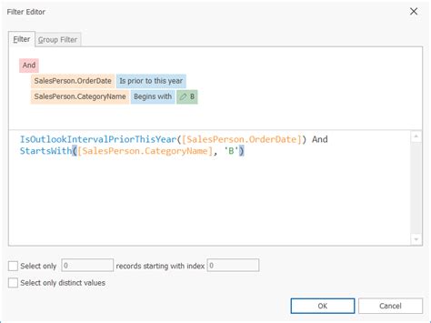 filter queries business intelligence dashboard devexpress documentation