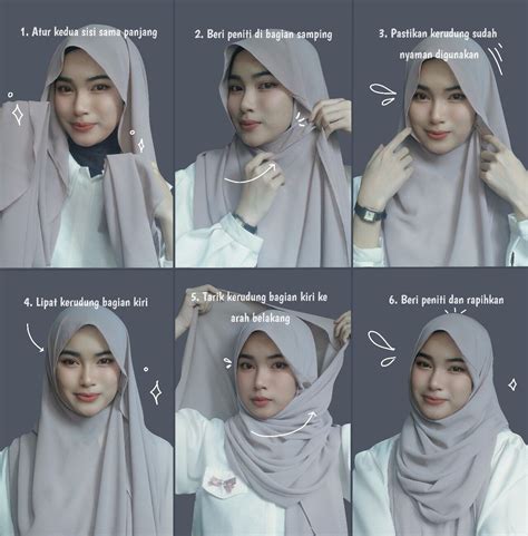 Tutorial hijab pashmina | Gaya hijab, Model pakaian hijab, Gaya rambut