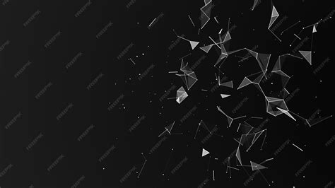 Premium Photo Abstract Digital Background Cosmic Particles The Effect Of Plexus Big Data
