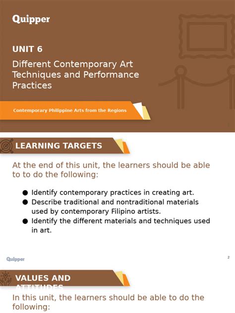 CPAR 11 - 12 Q4 0601 Different Contemporary Art Techniques and Performance Practices PS | PDF ...