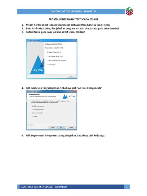 Sop Instalasi Citect Scada 2018 R2 Dan Penggunaan Lisensi 42k Pdf