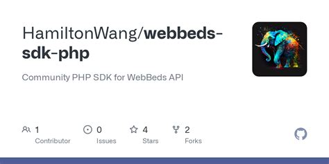 Github Hamiltonwangwebbeds Sdk Php Community Php Sdk For Webbeds Api