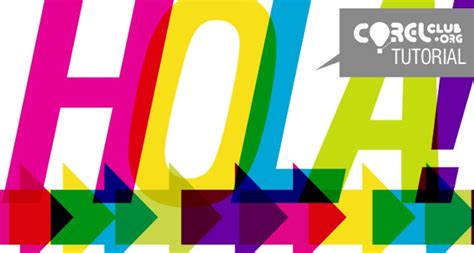 Tutorial Texto Multicolor Con Transparencia En Coreldraw