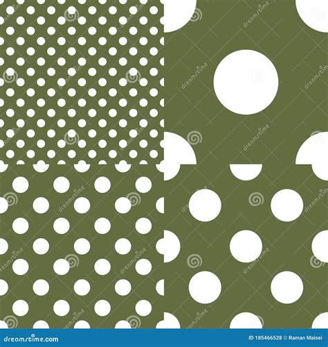 Seamless Polka Dot Pattern In Different Sizes Stock Vector Illustration Of Background Graphic