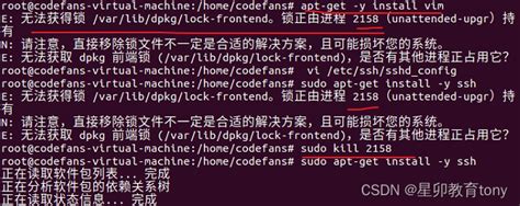【解决】e 无法获取 dpkg 前端锁 var lib dpkg lock frontend 下载vim编辑器时出现无法获取dpkg