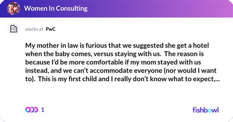 My Mother In Law Is Furious That We Suggested She Fishbowl