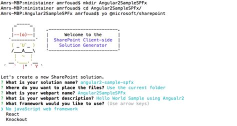 Sharepoint Framework Angular2 Sample Sharepoint Tweaks Blog