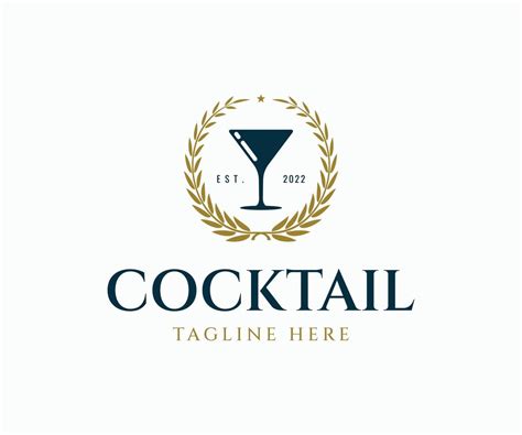 Cocktail Bar Logo Template Bar Logo Design 10624625 Vector Art At Vecteezy