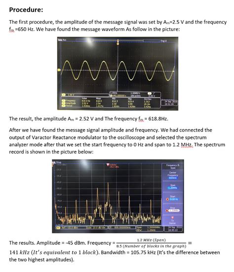 Frequency Modulation Experiment My Question Is
