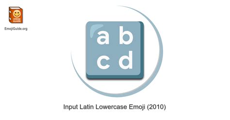 🔡 Input Latin Lowercase Emoji Meaning Pictures Codes