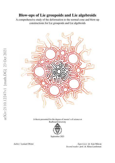 Pdf Blow Ups Of Lie Groupoids And Lie Algebroids