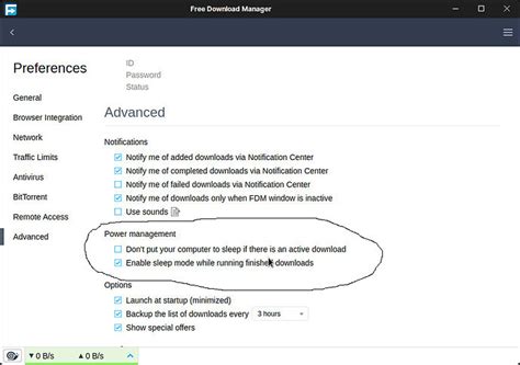 disable sleep mode suspend during download large file dynamic ways