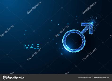 concept gender equality male female equal symbols futuristic glowing