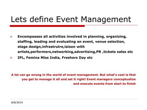 Ppt Event Management And Marketing Powerpoint Presentation Free Download Id3035718