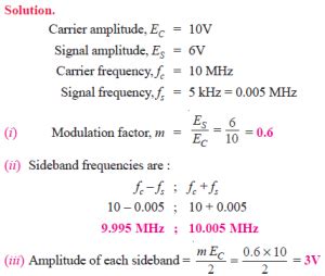 Solved Problems On Modulation And Demodulation Electronics Post
