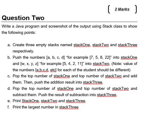 Solved Write A Java Program And Screenshot Of The Output